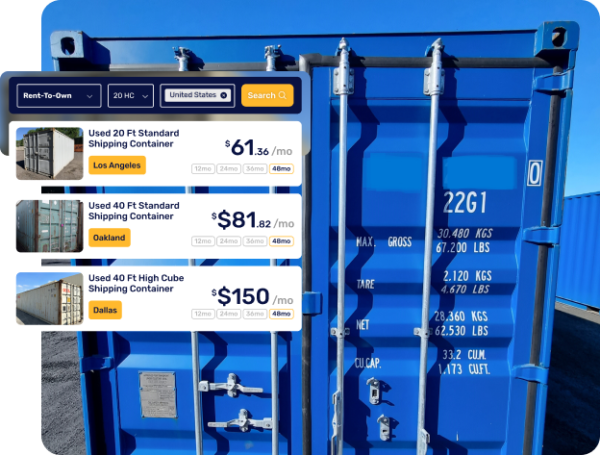 Rent-to-Own Shipping Containers
